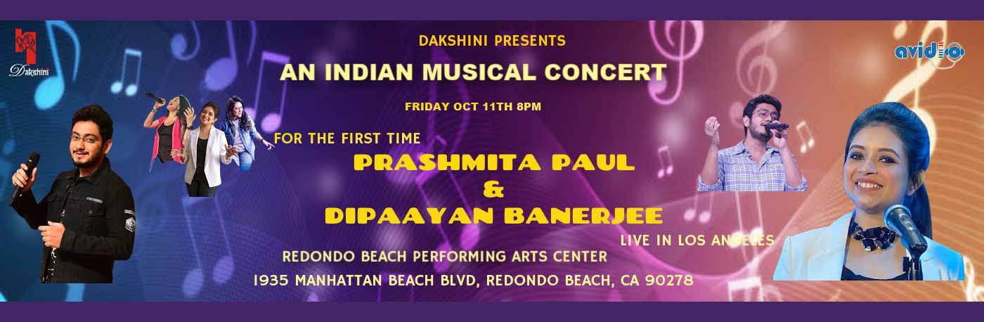 Prashmita & Dipaayan Concert (Ticket starts at $25 with Dinner)